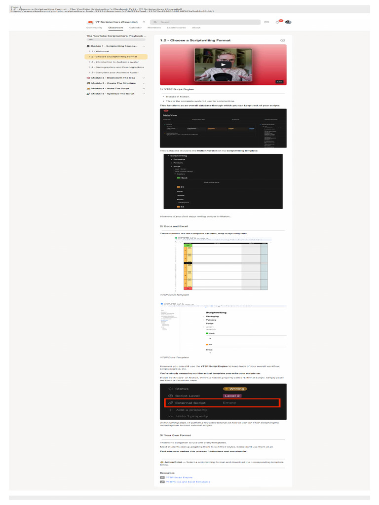#13387 - 1.2 - Choose A Scriptwriting Format - The YouTube Scriptwriter - S Playbook (V2) YT ...