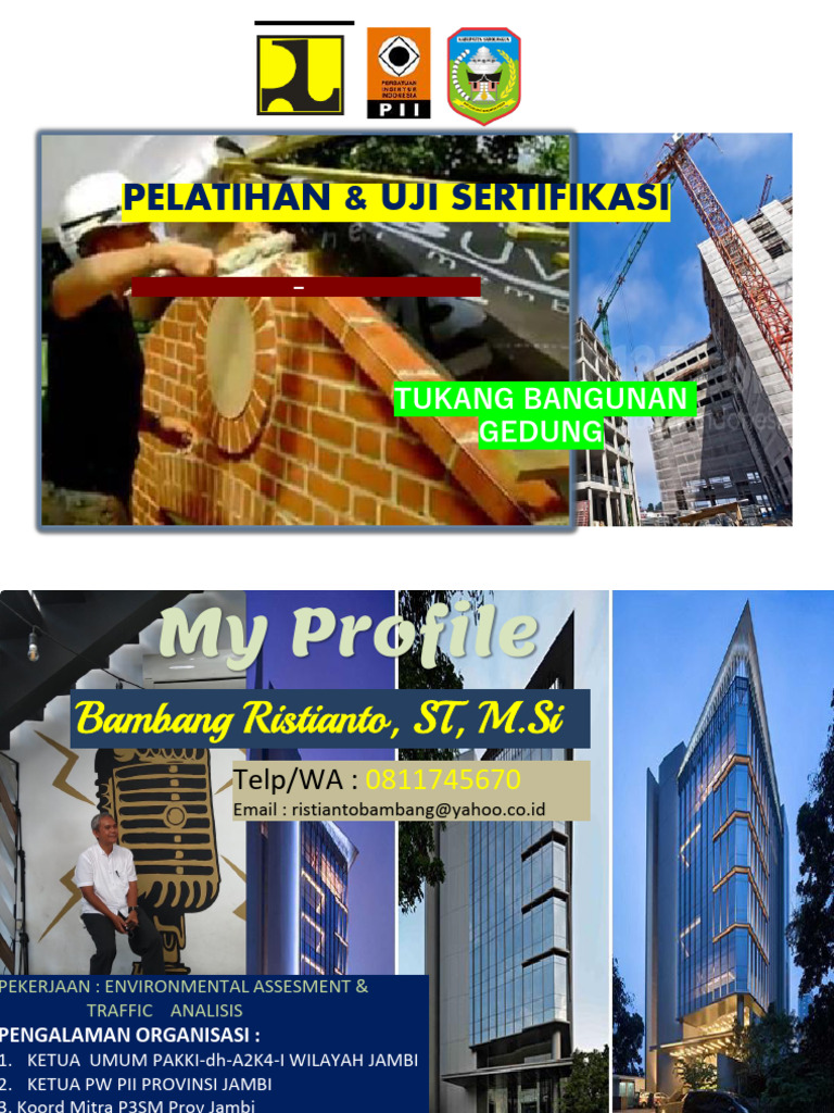 Pelatihan Tukang Bangunan Gedung | PDF