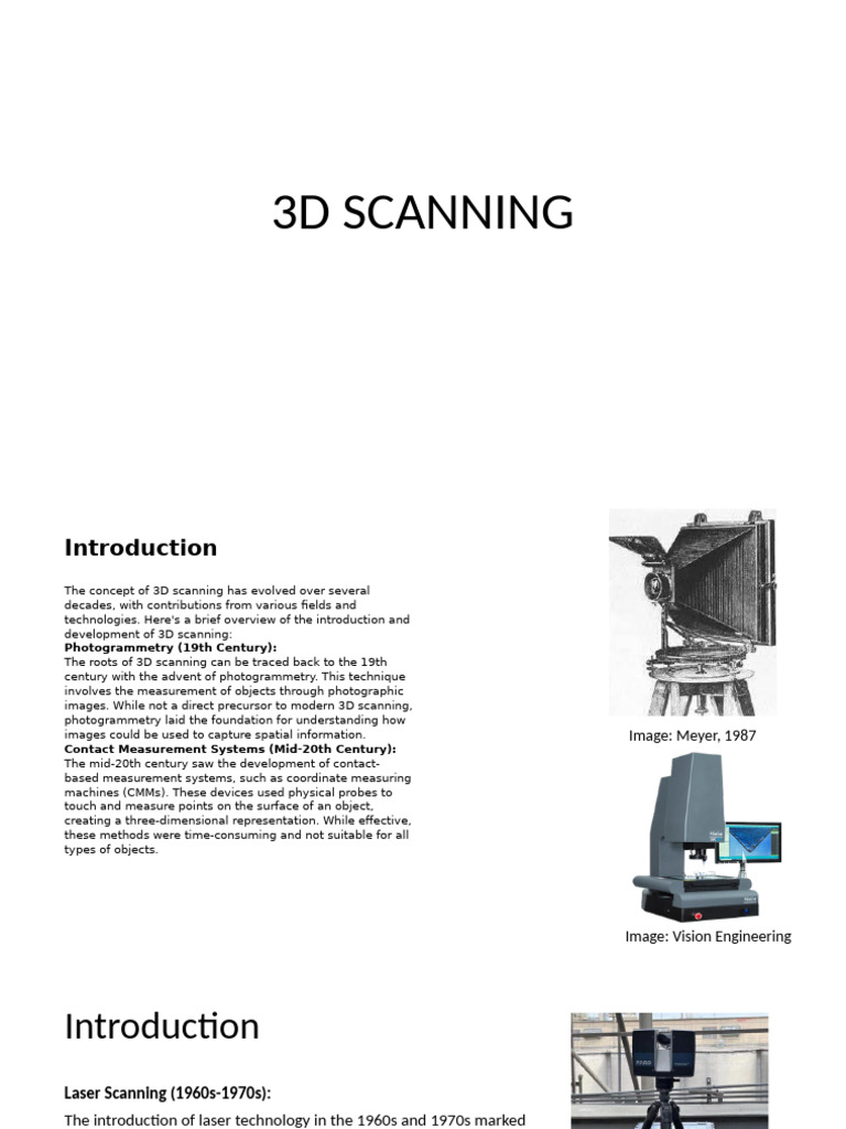 Class 11 - 3D Scanning | PDF | Ct Scan | Medical Imaging