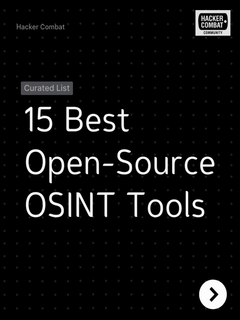Best Open-Source OSINT Tools | PDF | Malware | Metadata