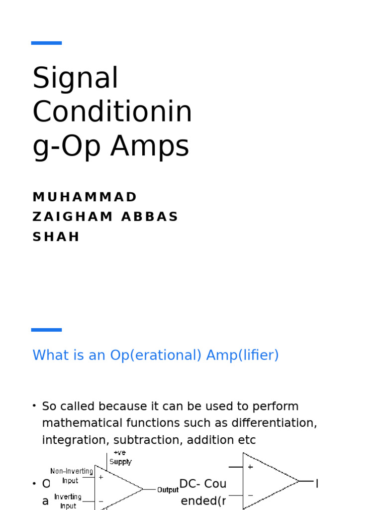 Introduction To Opamps | PDF | Operational Amplifier | Amplifier