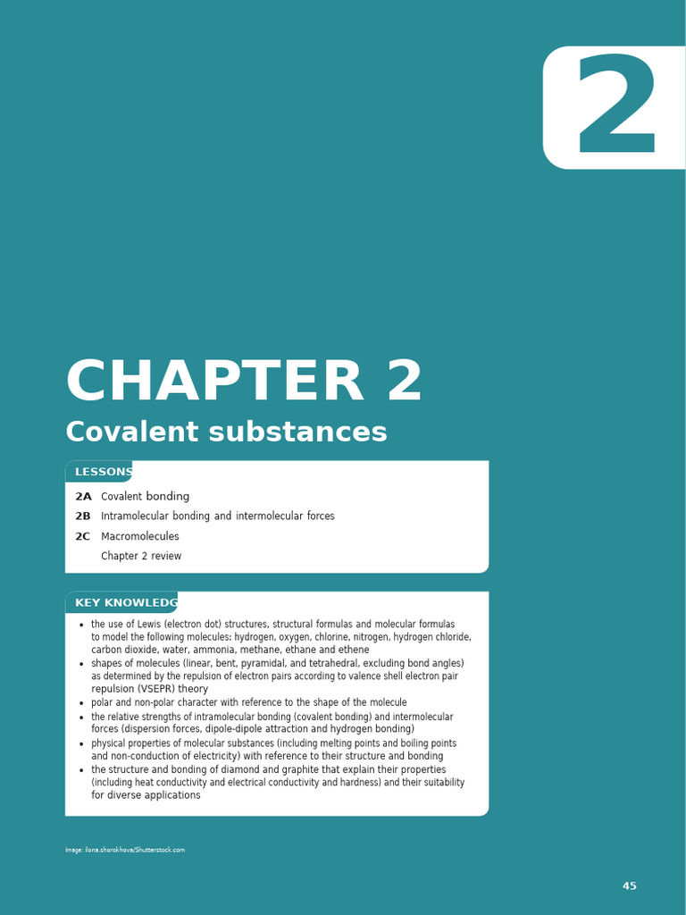 Chemistry Chapter 2 | PDF | Chemical Polarity | Chemical Bond