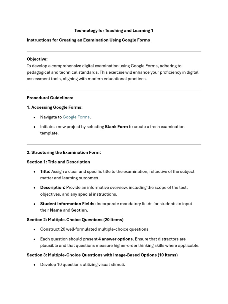 Technology For Teaching and Learning 1 | PDF | Multiple Choice | Cognition