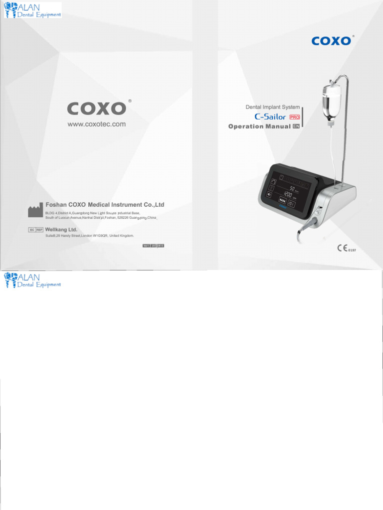 Yudendent COXO C-Sailor Pro Dental Implant System User Manual | PDF ...