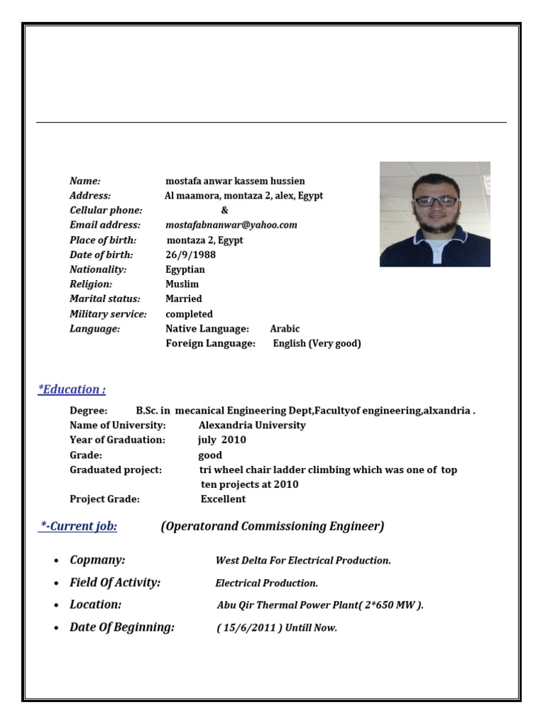 Final mostafa-CV | PDF | Pump | Gases