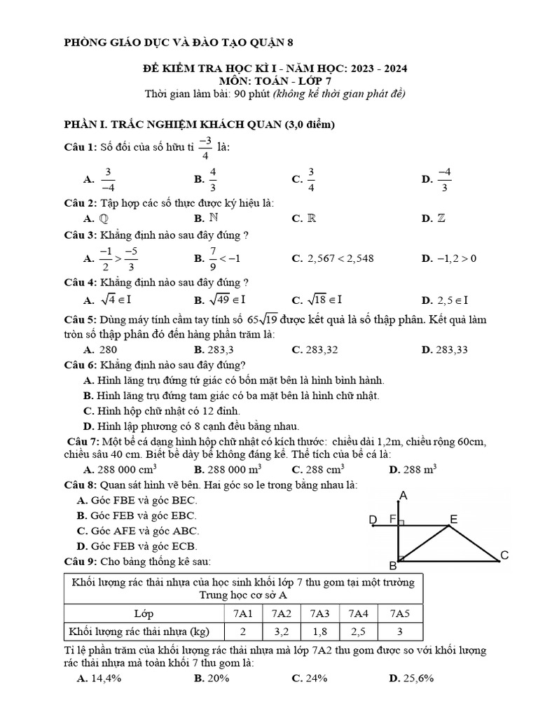 T7 2023-2024 TPHCM | PDF