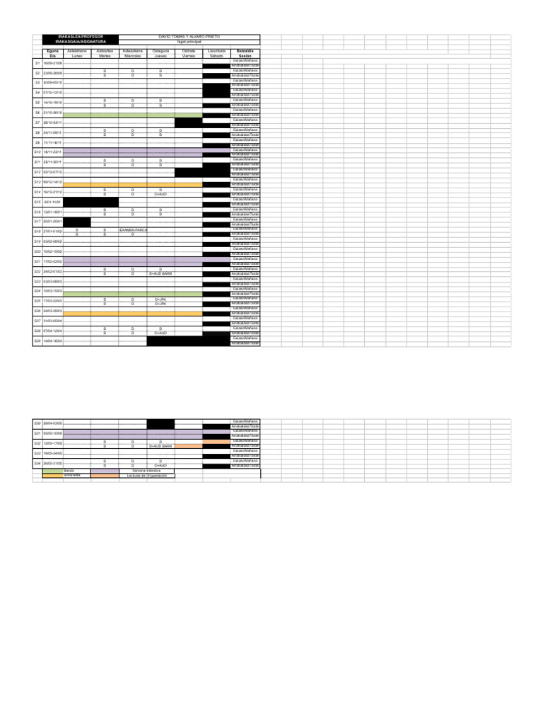 Plantilla Variable 202425 | PDF