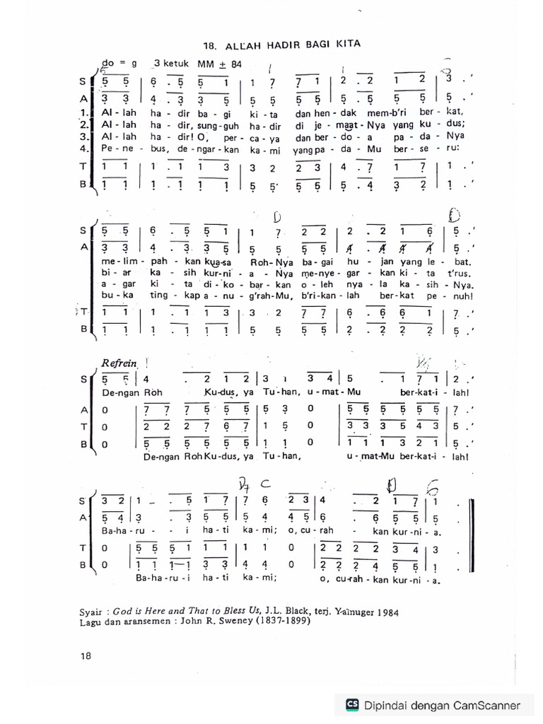 KJ 18 - Allah Hadir Bagi Kita | PDF