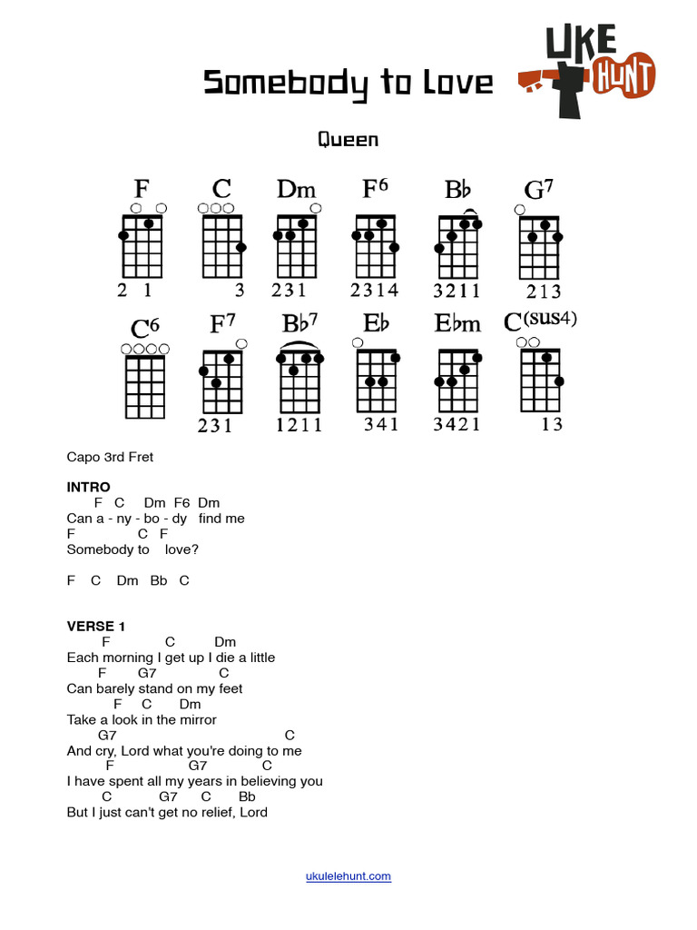 Somebody To Love | PDF | Song Structure | Songs