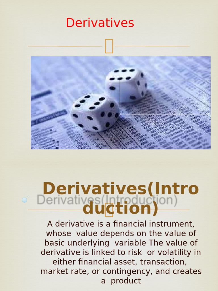 Derivatives | PDF | Futures Contract | Derivative (Finance) Derivatives | PDF | Futures Contract | Derivative (Finance)