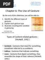 Gesture Use in The ADOS | PDF