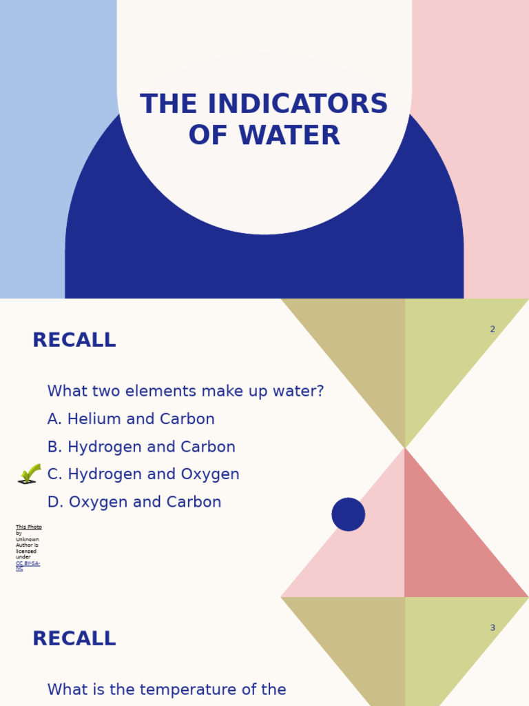The Indicators of Water Air | PDF | Water | Water Pollution