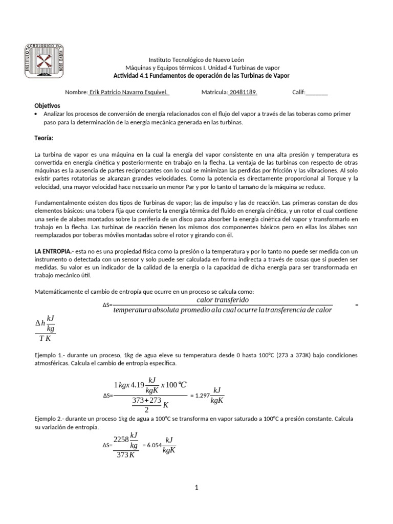 Act 4.1.-Fundamentos de Las Turbinas | PDF | Turbina | Boquilla