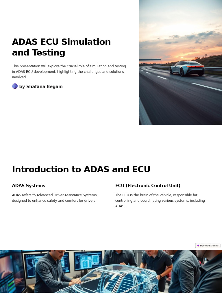 Adas Ecu Simulation And Testing Pdf Simulation Computing