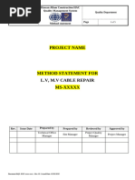 Method Statement Cable Glanding Termination | PDF | Insulator ...
