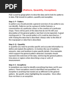 Understanding PQE in Geography Analysis | PDF | Data | Data Analysis
