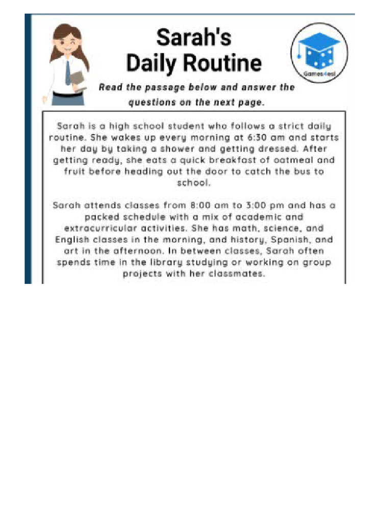 My Daily Routines | PDF