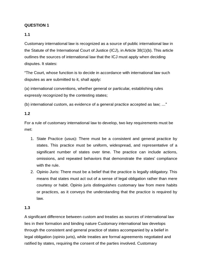 LCP4801 1 | PDF | International Law | International Relations