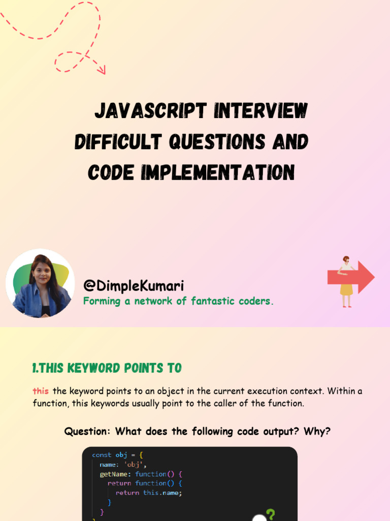 JavaScript Interview Questions & Answers | PDF | Class (Computer Programming) | Method (Computer ...