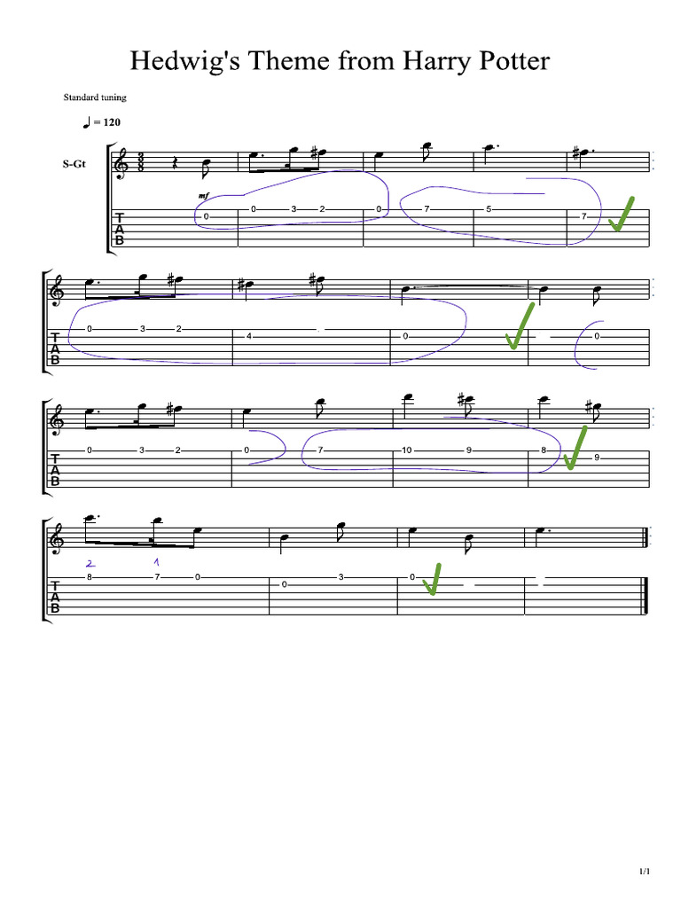 Hedwig's Theme From Harry Potter Easy | PDF