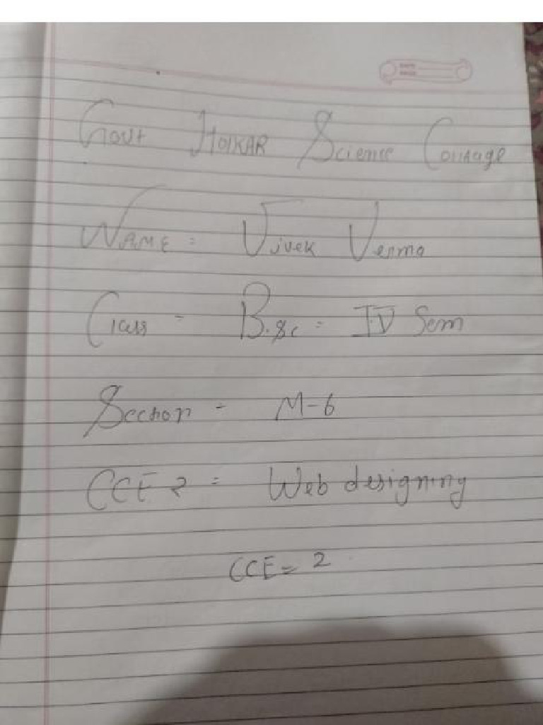 Web Designing CCE 3 Vivek Verma | PDF