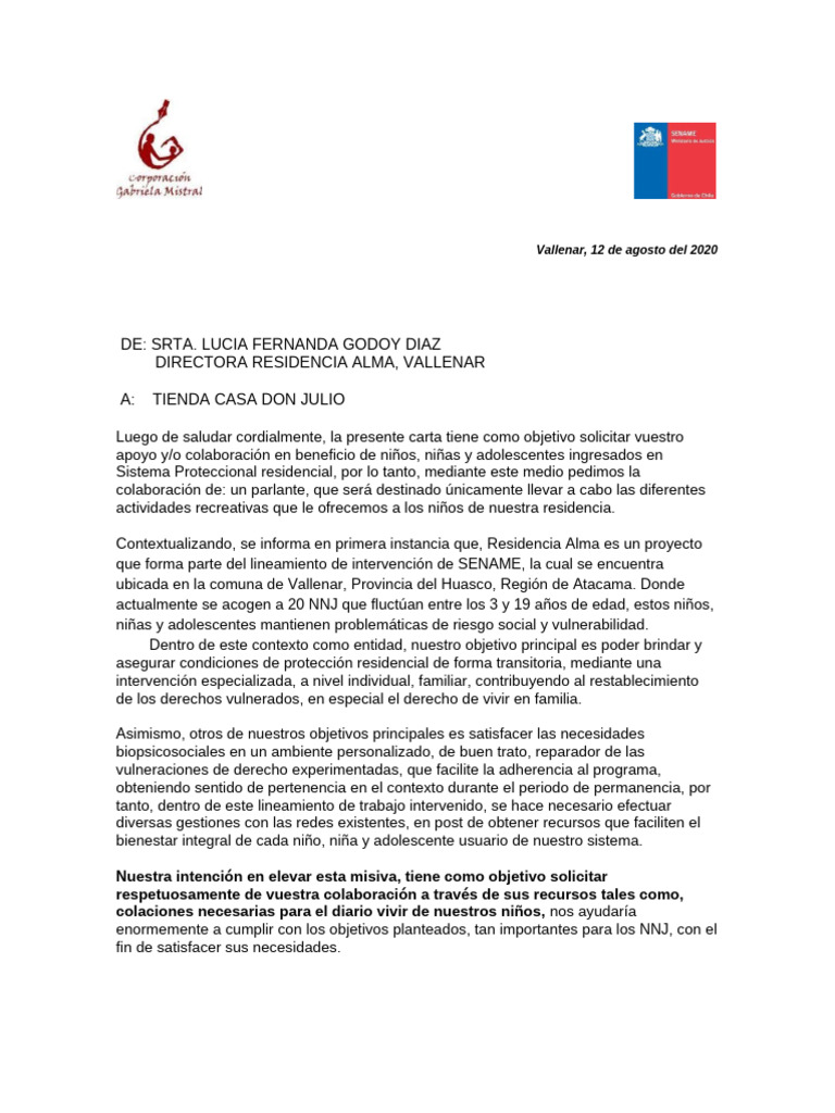 Carta Casa Don Julio 1 | PDF