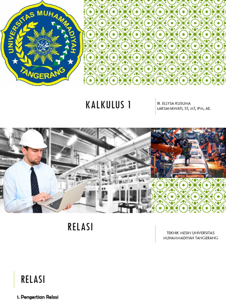 Kalkulus 1 M2 Relasi | PDF