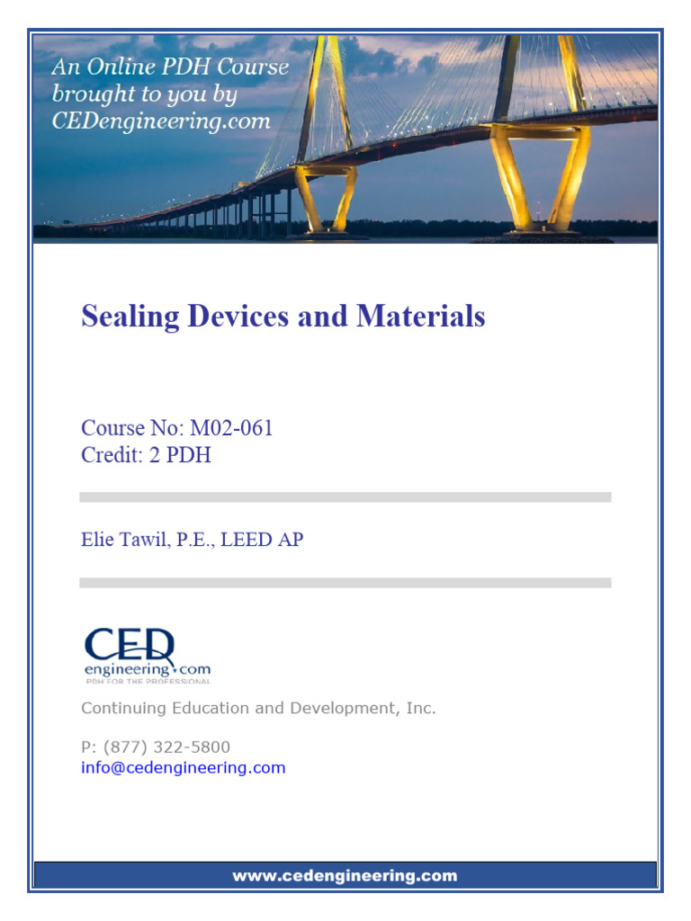 Sealing Devices in Fluid Power Systems | PDF | Materials