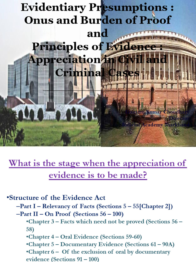 3.evidentiary Presumptions | PDF | Evidence (Law) | Burden Of Proof (Law)