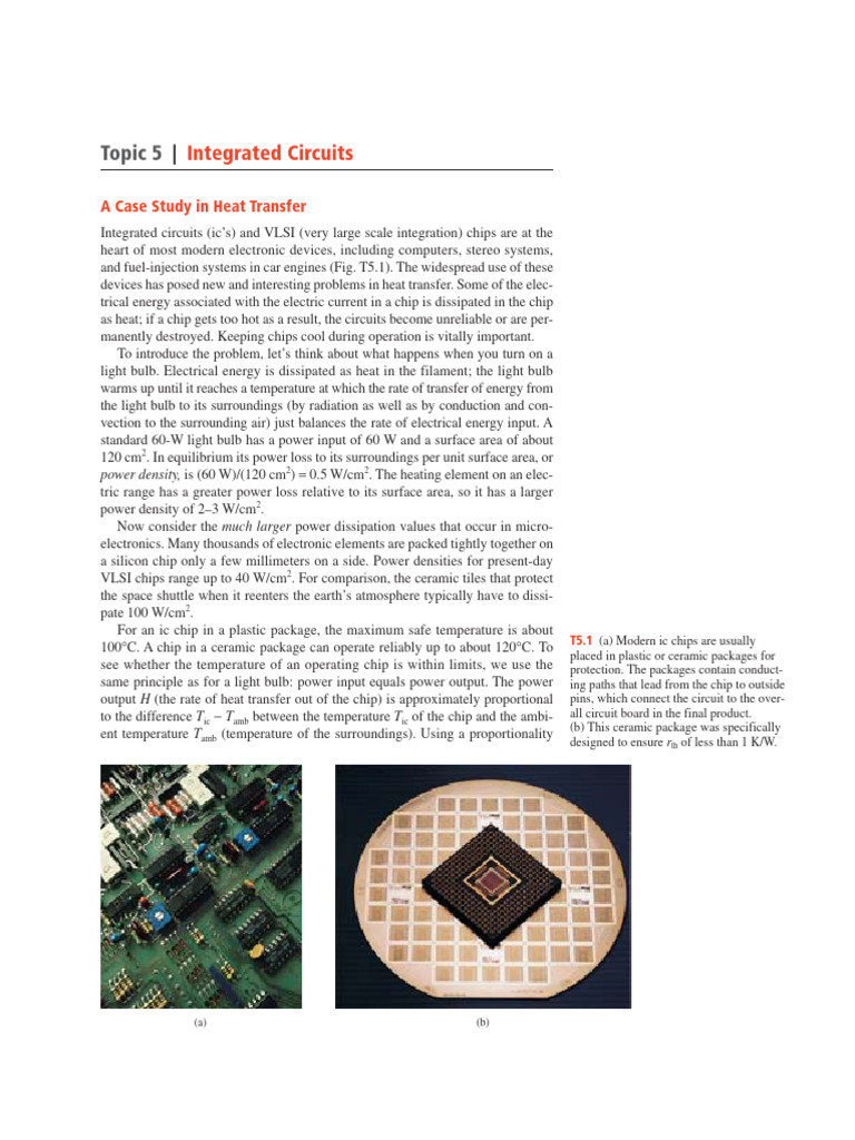 Topic 5 Integrated Circuits | PDF | Integrated Circuit | Heat Transfer