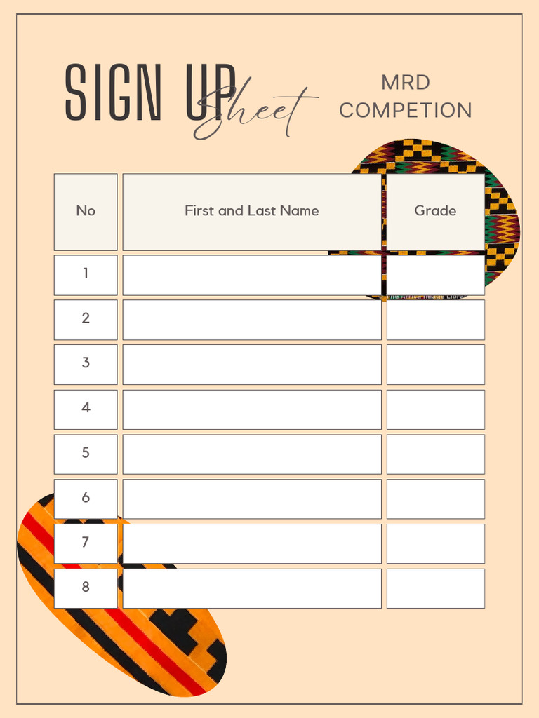 My PP 2023-2024 Students Sign Up Sheet | PDF