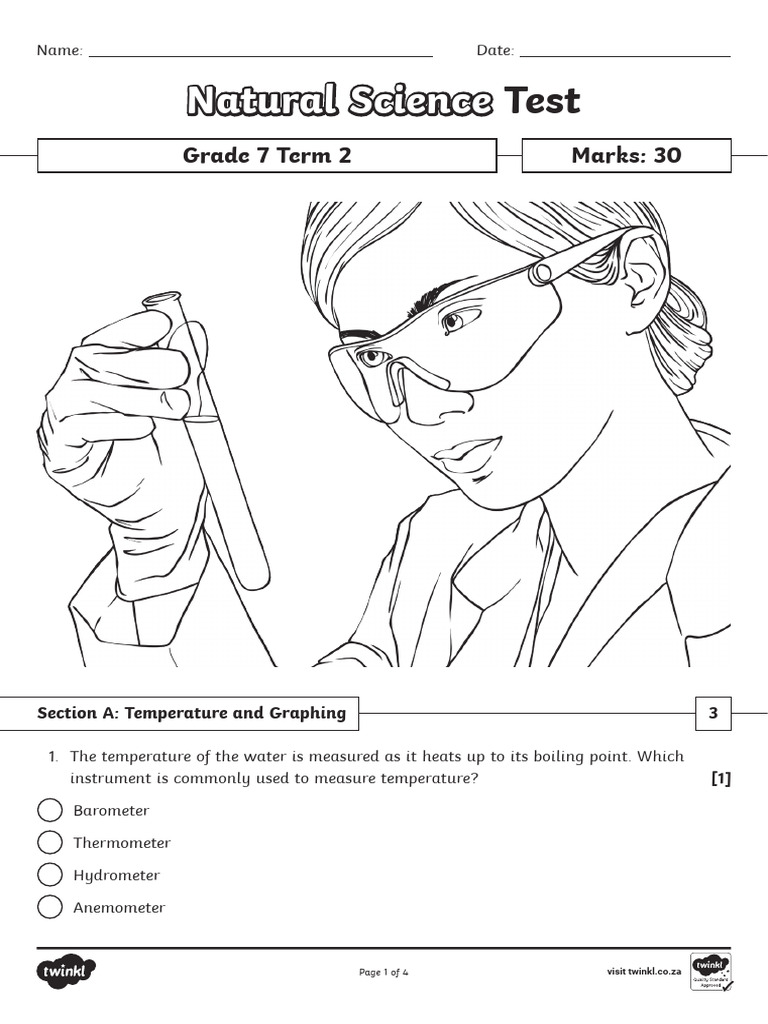Grade 7 Natural Science Test Paper | PDF | Water | Evaporation