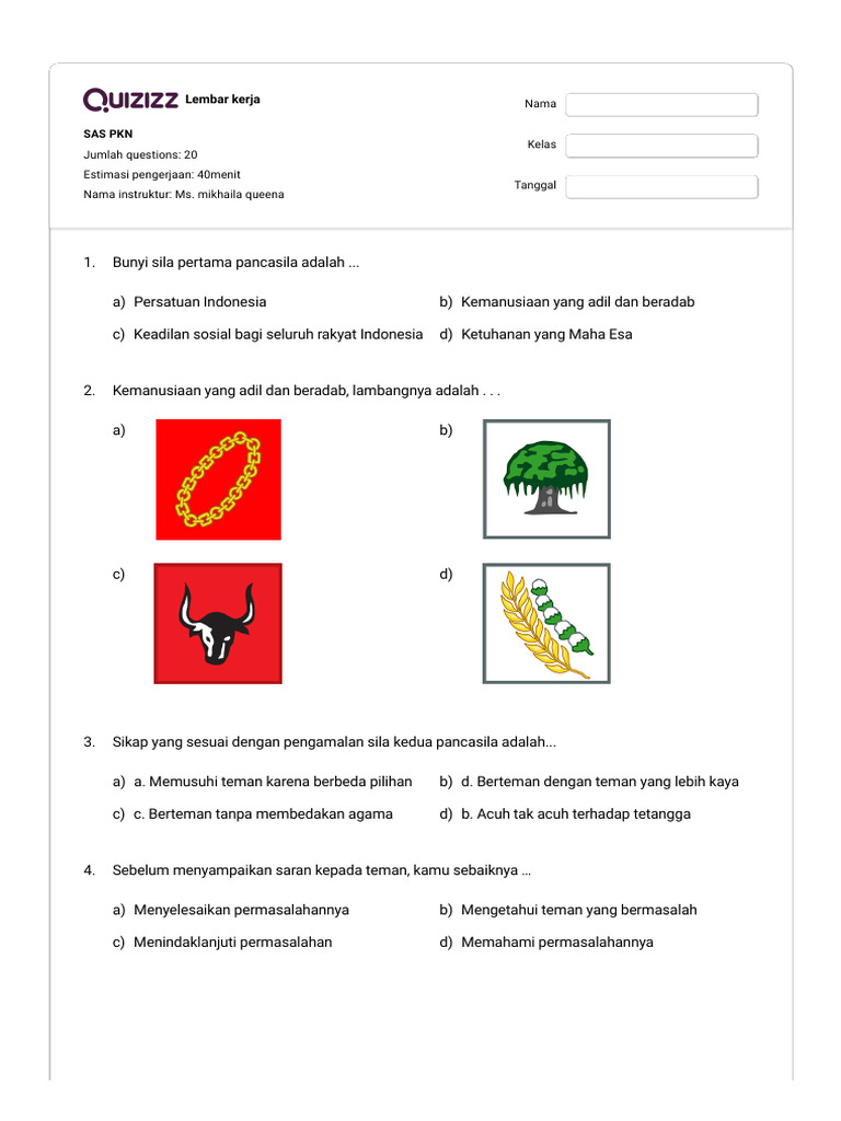SAS PKN - Quizizz | PDF