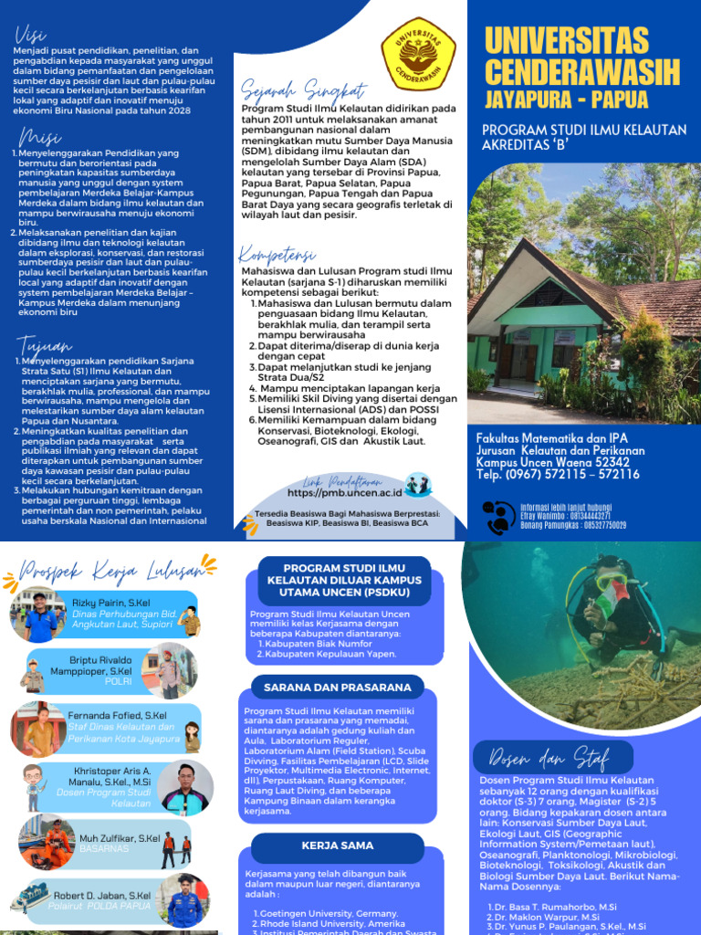Leaflet Prodi Ilmu Kelautan 2024 | PDF