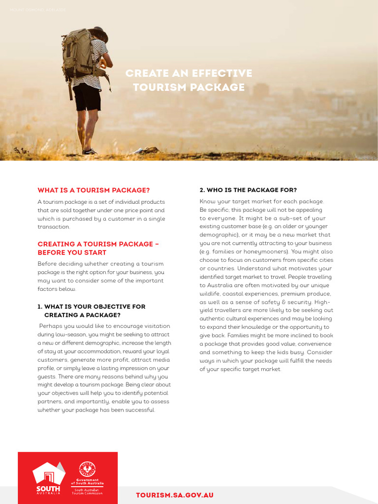 Create An Effective Tourism Package | PDF | Marketing | Sales