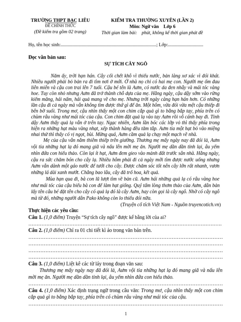 KT 15P.61. LẦN 2 | PDF