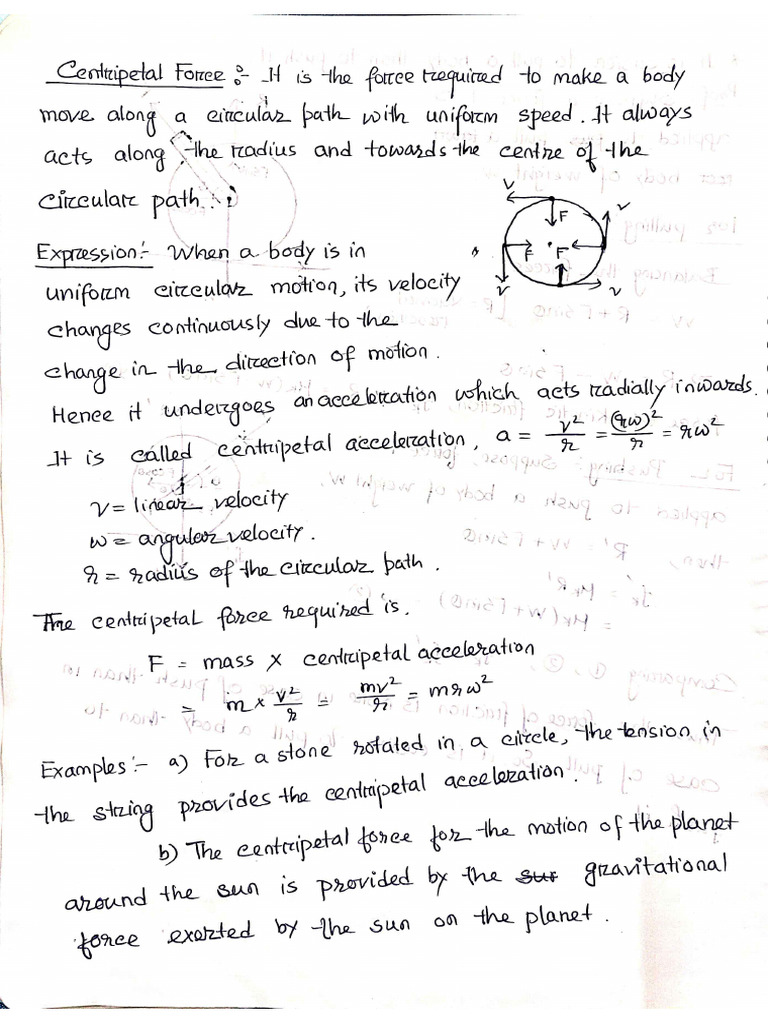 Centripetal Force | PDF