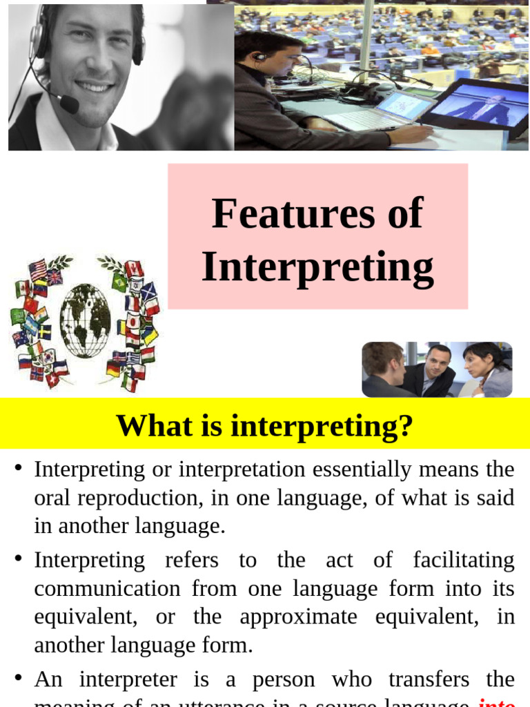 Interpreting 2023 Class 2 Features of Intepreting | PDF | Language ...