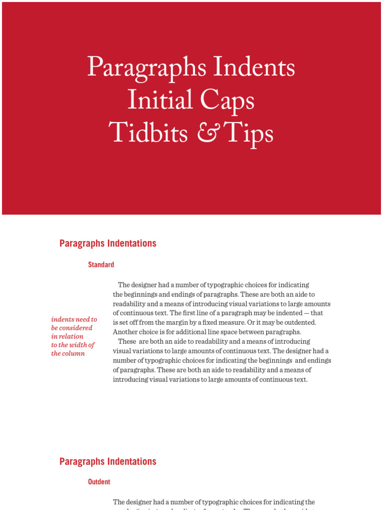 20 Paragraphs Initial Caps OPT2 | PDF | Paragraph | Typography