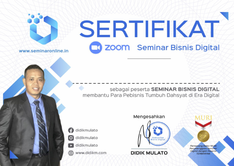 Fauzan Akmal: Online Di ZOOM, Minggu 21 Feb 2021 | PDF