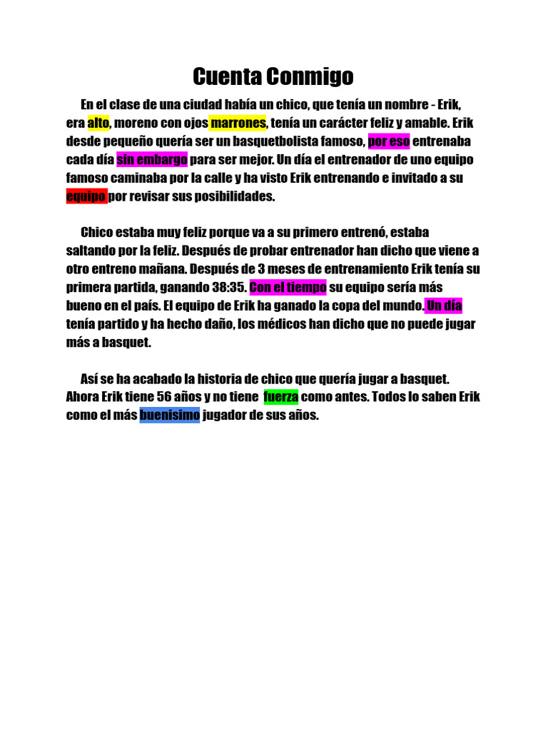 Cuenta Conmigo | PDF