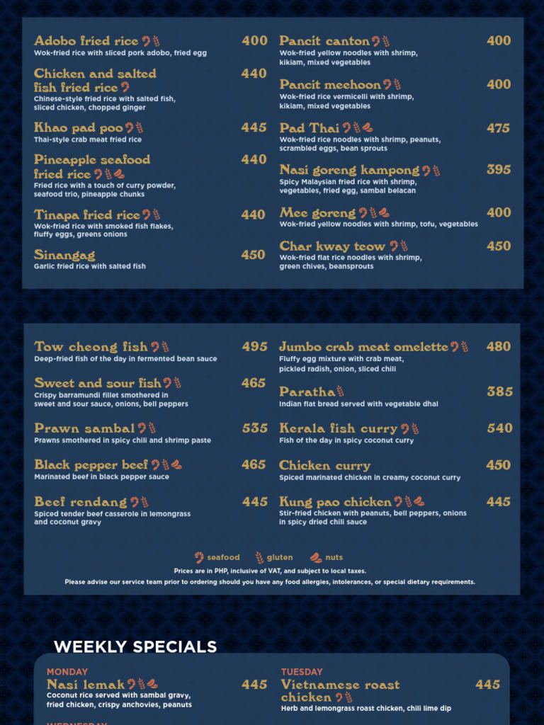 052324-Food Court-Pan Asian Menu 0 | PDF | Curry | Thai Cuisine