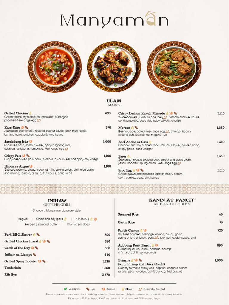 Manyaman Menu Digital | PDF | Southeast Asian Cuisine | Cooking