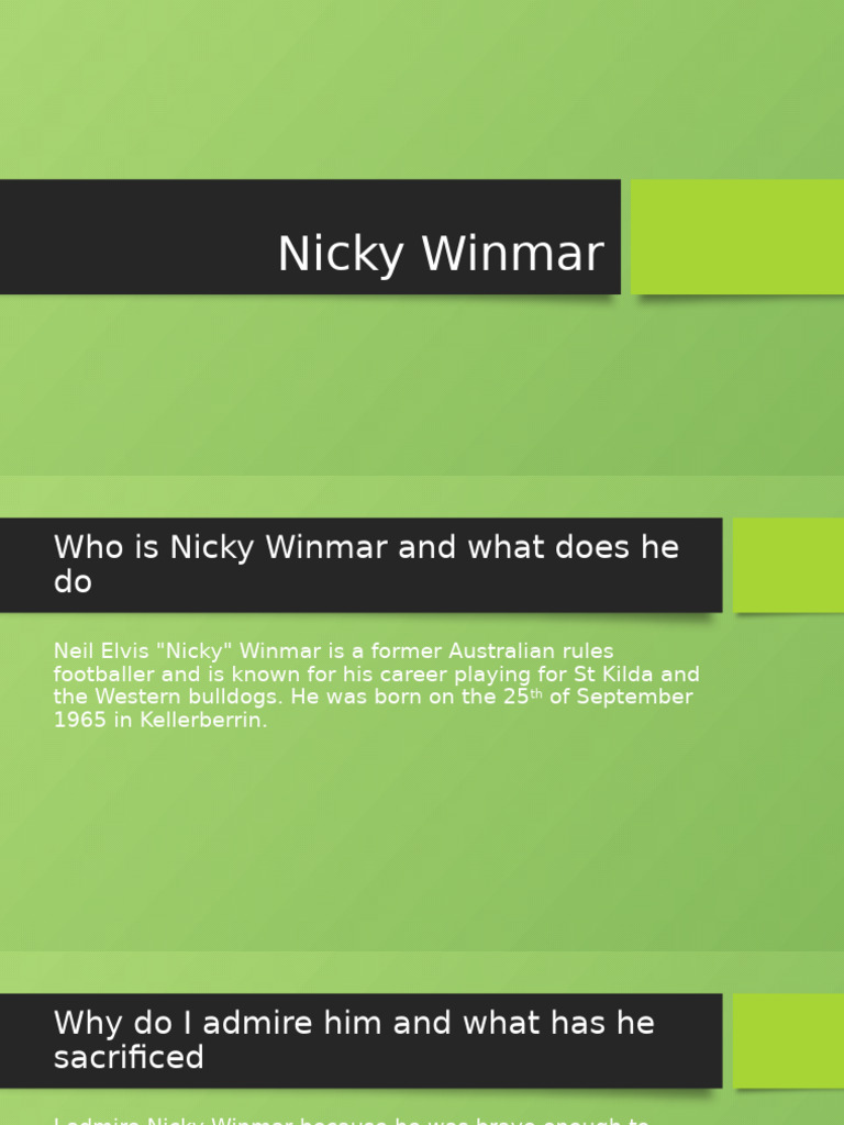 Nicky Winmar | PDF