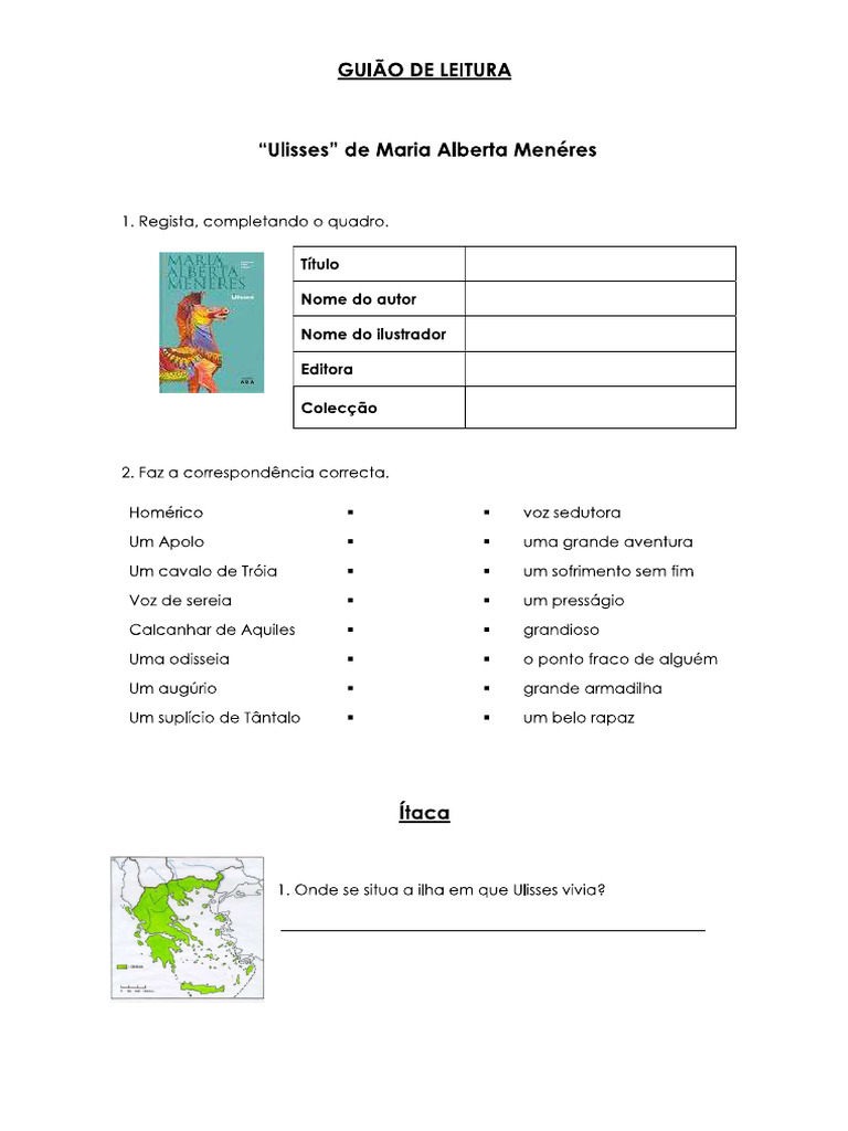 Guião de Leitura Ulisses | PDF