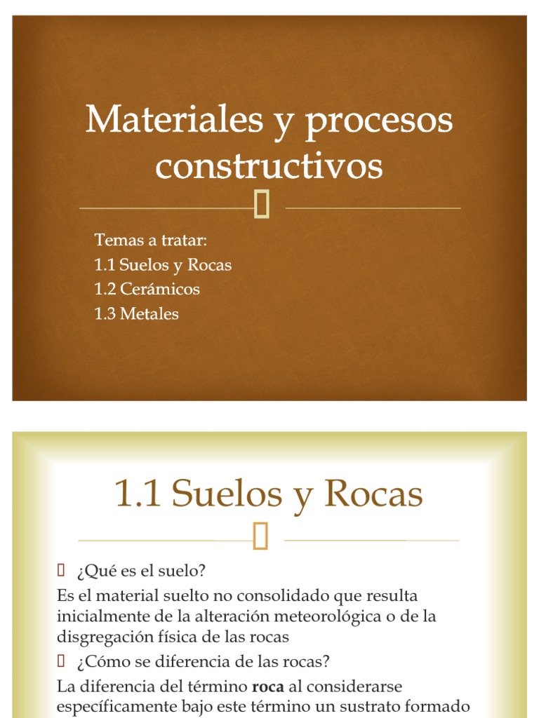 Materiales y Procesos Constructivos | PDF
