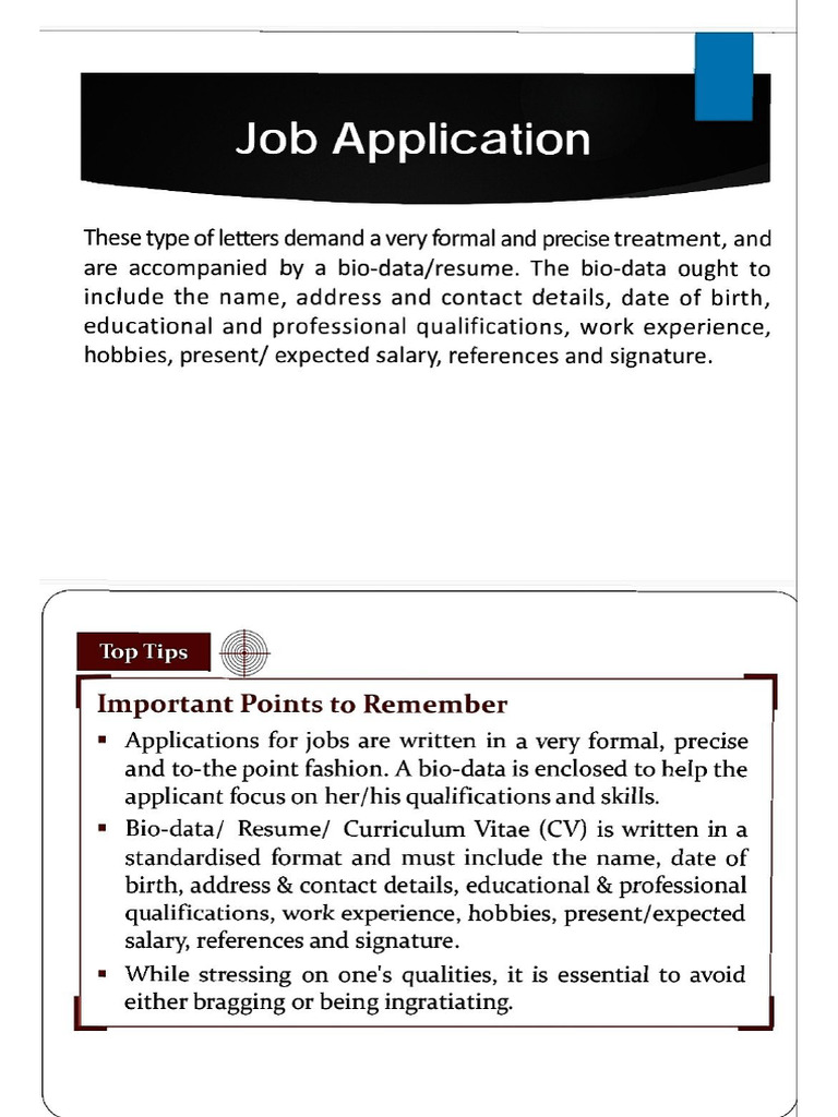 Additional Information... Job Application | PDF