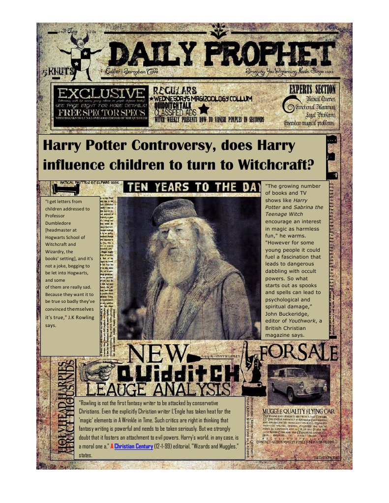 Free Printable Daily Prophet PDFs | PDF
