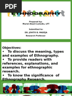 Ethnographic Interview Questions Guide | PDF | Ethnography ...