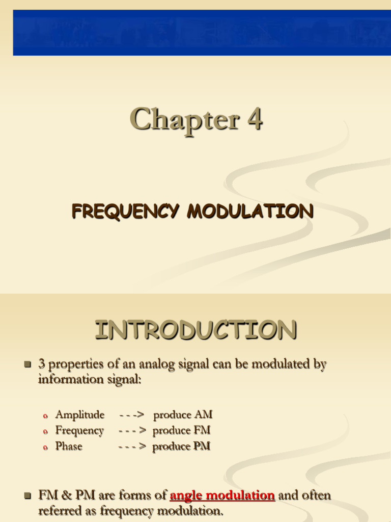Frequency Mdulation | PDF | Frequency Modulation | Modulation